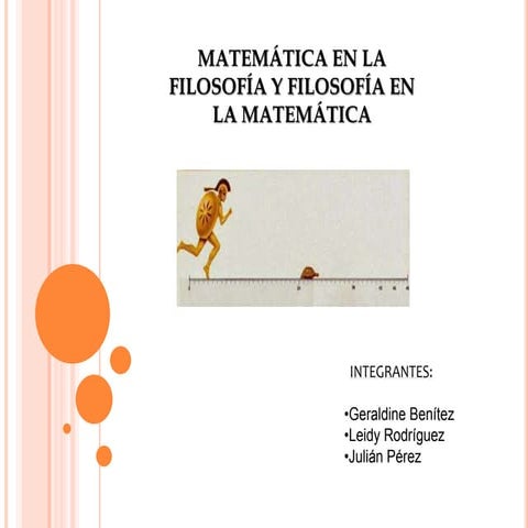 La filosofia y la matematica | PPTX