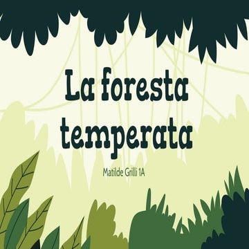 la foresta temperata prese giusta completa | PDF