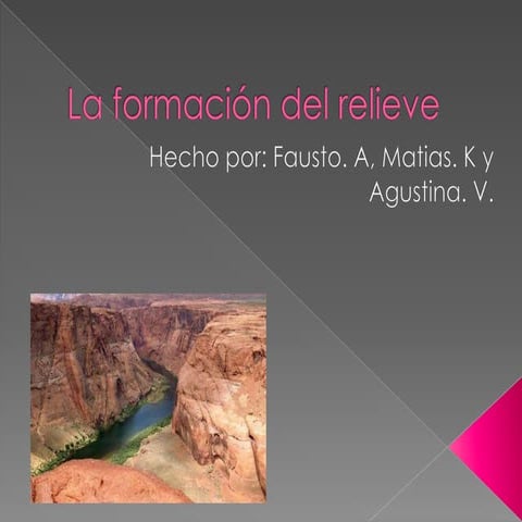 La formación del relieve | PPTX