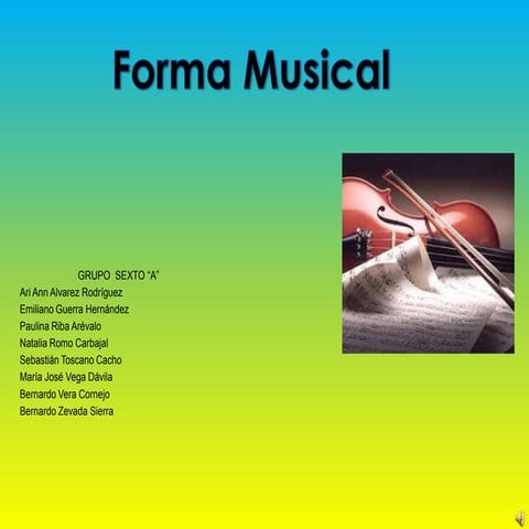 La forma musical | PPTX