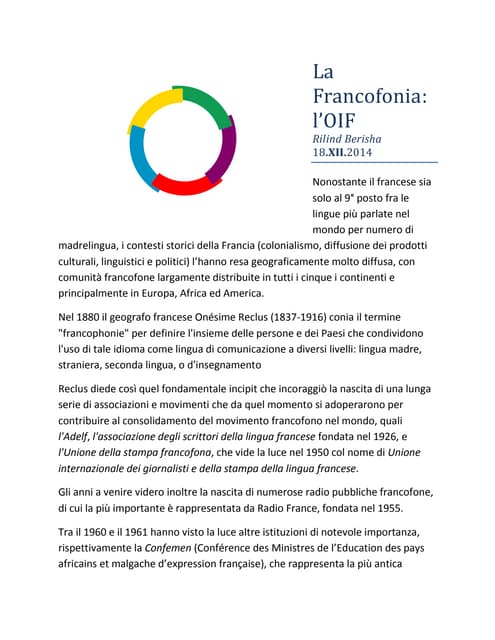 Francofonia | PPTX