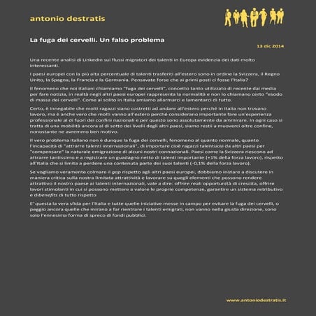 Fuga dei cervelli | PDF