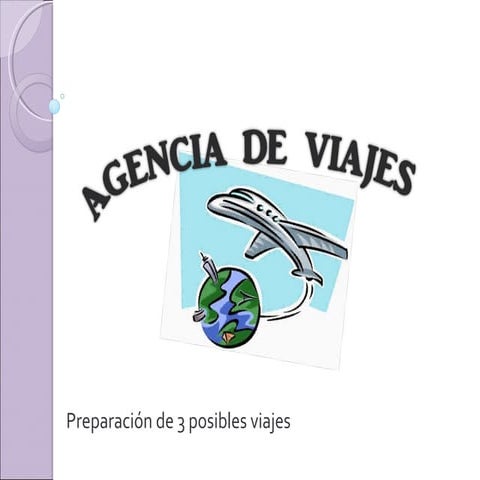 Geografía: Una agencia de viajes | PPT