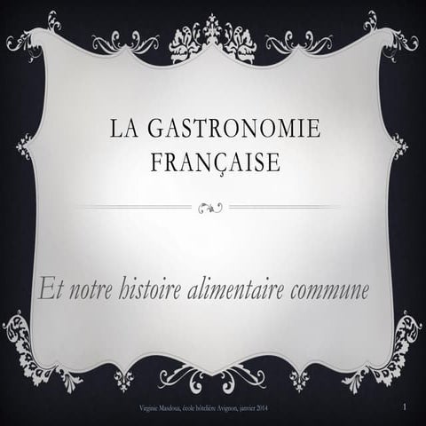 La cuisine française | PPTX