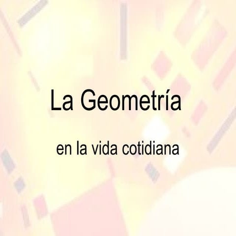 La geometría y sus usos | PPT