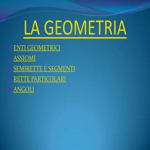 La geometria | PPTX