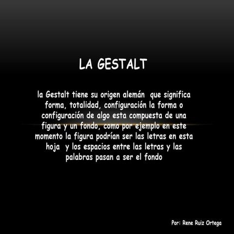 Enfoque de la gestalt.. | PPSX