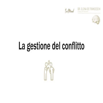 La gestione dei conflitti | PDF