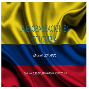 La globalización en colombia | PPTX