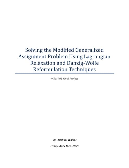 Goal programming | PDF | Business | Business and Finance