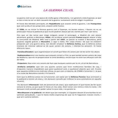 La guerra civil | DOCX