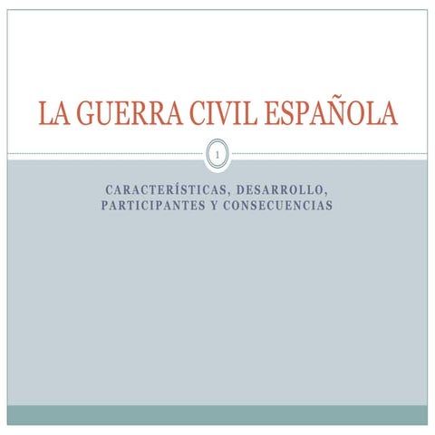 La Guerra Civil | PPT