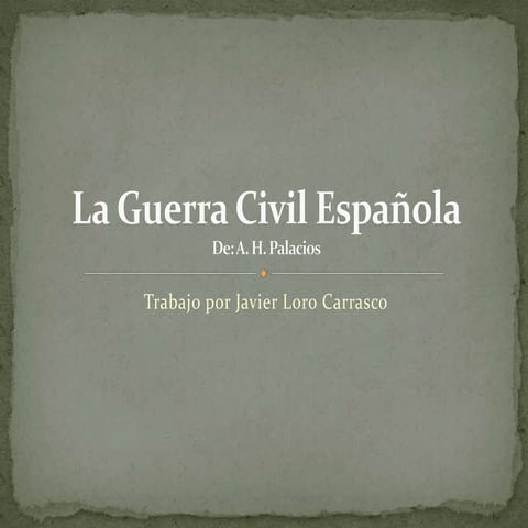 La guerra civil española | PPTX