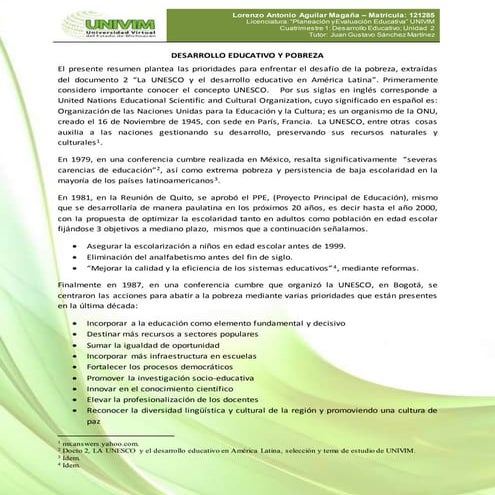 proyecto de educacion de américa latina y el caribe | PPTX