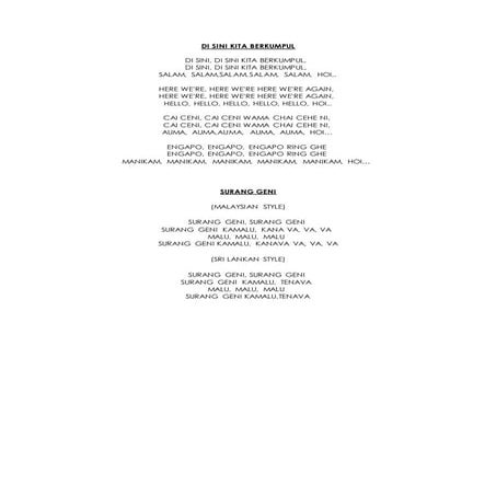 Lagu pengakap | DOCX