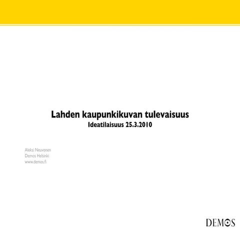 Lahden majakkahankkeet 250310 | PDF