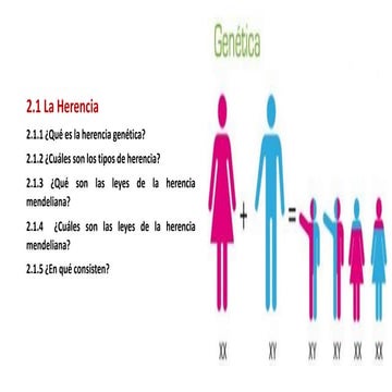 La herencia genética y las leyes de Mendel | PPT