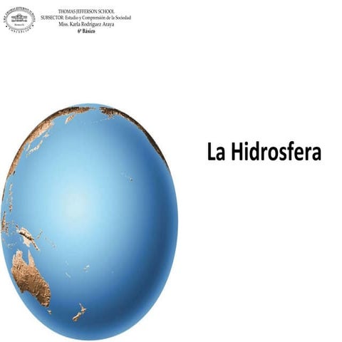 La Hidrosfera | PPT