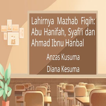 Lahirnya Mazhab Fiqih Abu Hanifah, Syafi’i dan Ahmad Ibnu Hanbal.pptx