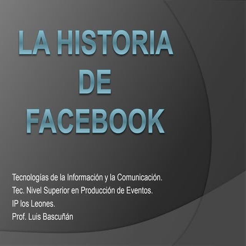 Historia del facebook | DOCX