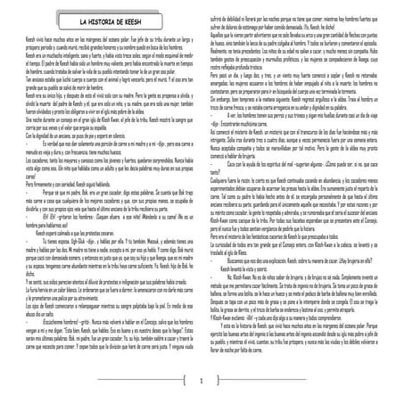 La historia de Keesh. FICHA DE LECTURAdocx | DOCX