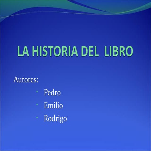 La historia del libro | PPT