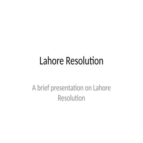 Lahore_Resolution_Presentation.pptx ahhw | PPTX