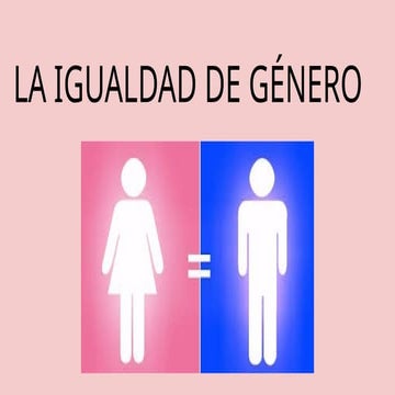 Ods e igualdad de género | PPTX
