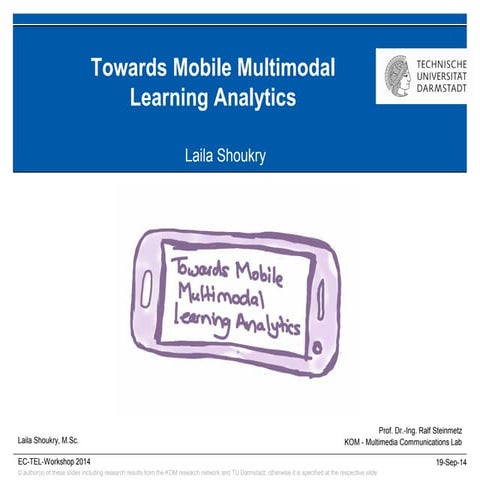 Towards Mobile Multimodal Learning Analytics | PPT