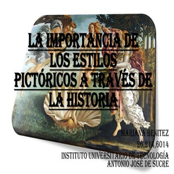 Estilos pictóricos | PPTX