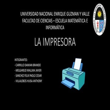 LA IMPRESORA - GRUPO 5.pptx