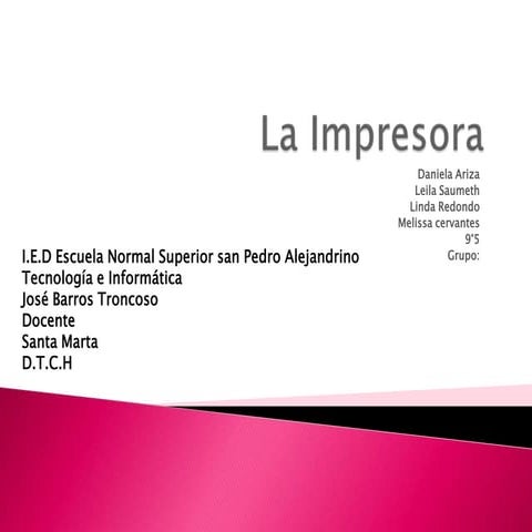 La impresora | PPTX