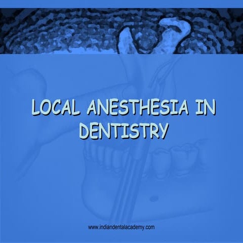 Local anesthesia in dentistry /certified fixed orthodontic courses by ...