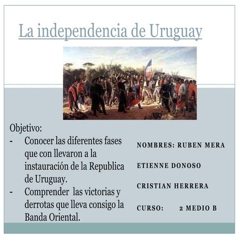 La independencia de uruguay | PPTX