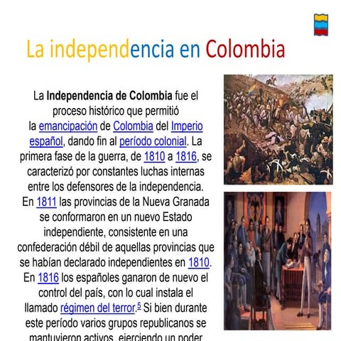 La independencia en colombia ed | PPTX