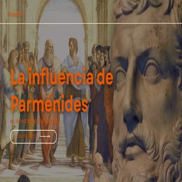 La influencia de Parmenides - filosofía. | PDF