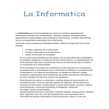 IMPORTANCIA DE LA INFORMATICA | PPTX