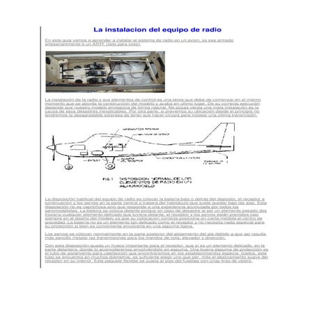 La Instalacion Del Equipo De Radio | PDF