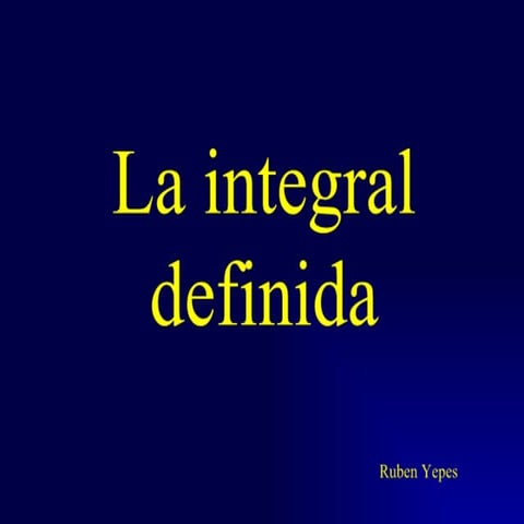 La integral definida | PPT