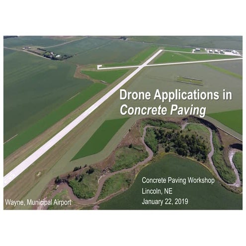 Drone Applications in Concrete Paving | PDF