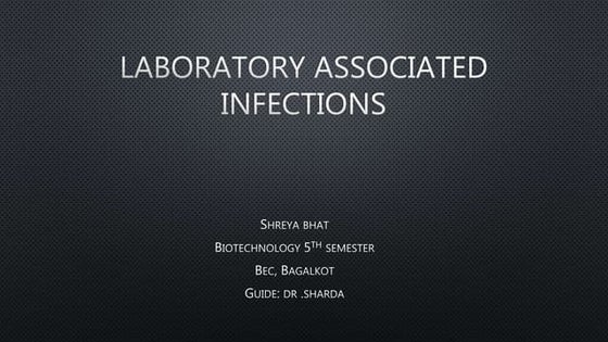 Lecture 1 introduction of biosafety & biosecurity | PPTX | Infectious ...