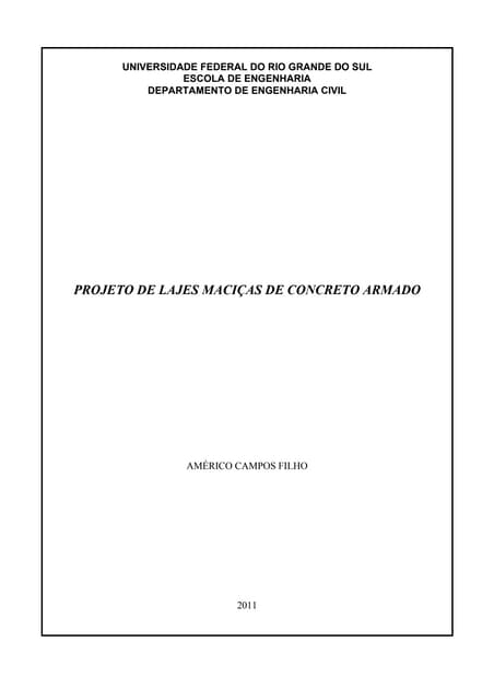 21 tabelas de lajes | PDF