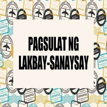Photo essay/sanaysay ng larawan | PPTX