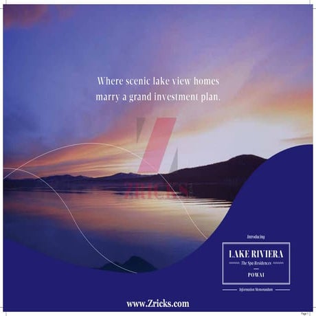 Ekta Lake Riviera Brochure - Zricks.com