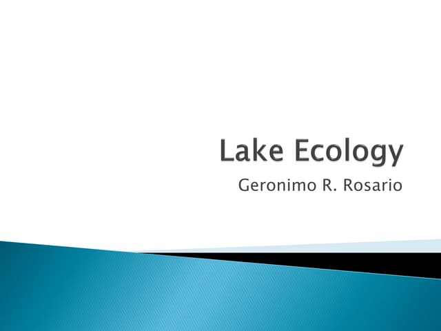 Freshwater Ecosystems | PPT