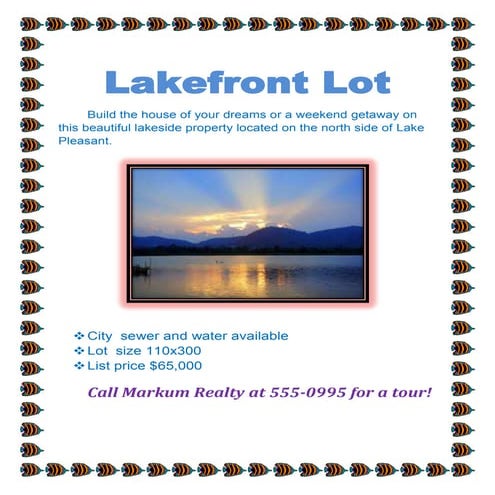 Lakefront lot | DOCX
