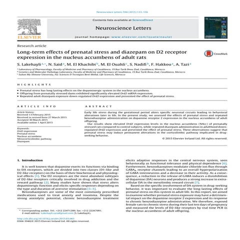 Neuroscience Letters | PDF