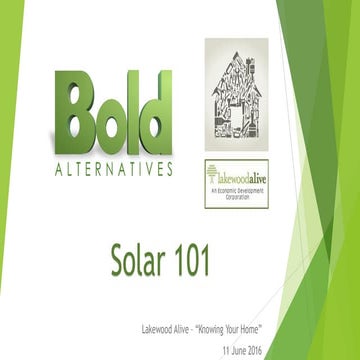 Solar 101 Presentation & Better Together Announcement | PPT