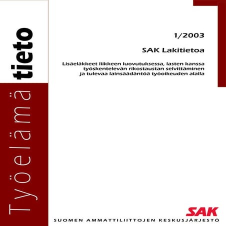 SAK:n Lakitietoa | PDF