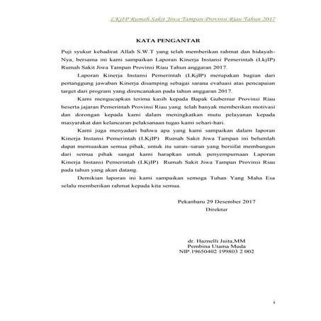 LAKIP 2017 RSJ TAMPAN PROVINSI RIAU | PDF